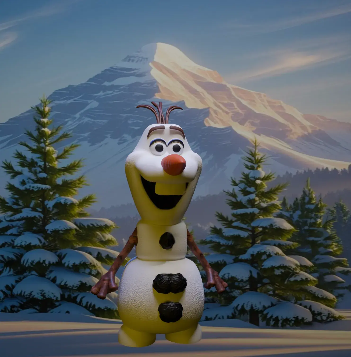 Characters & Creatures STL Download - olaf frozeenby Filame3D