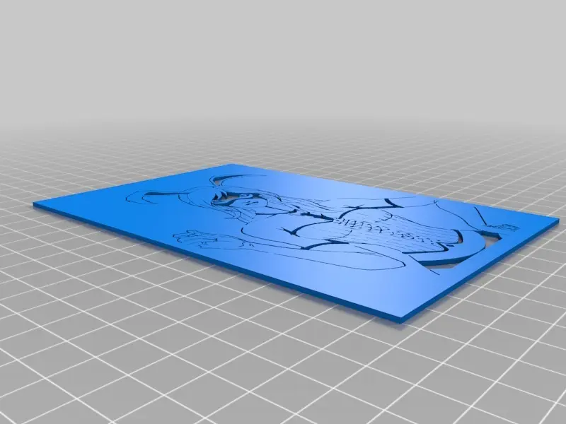 Batman White Rabbit stencil | 3D models download | Creality Cloud