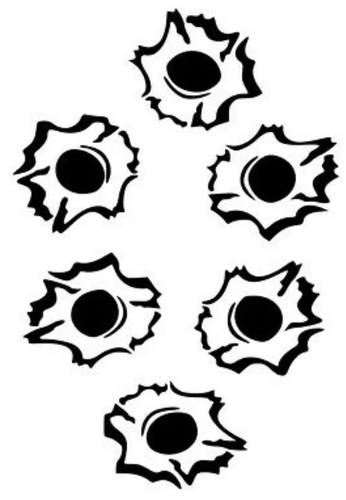 Free Other STL Download - Bullet Holes stencilby SMT_M 🦊