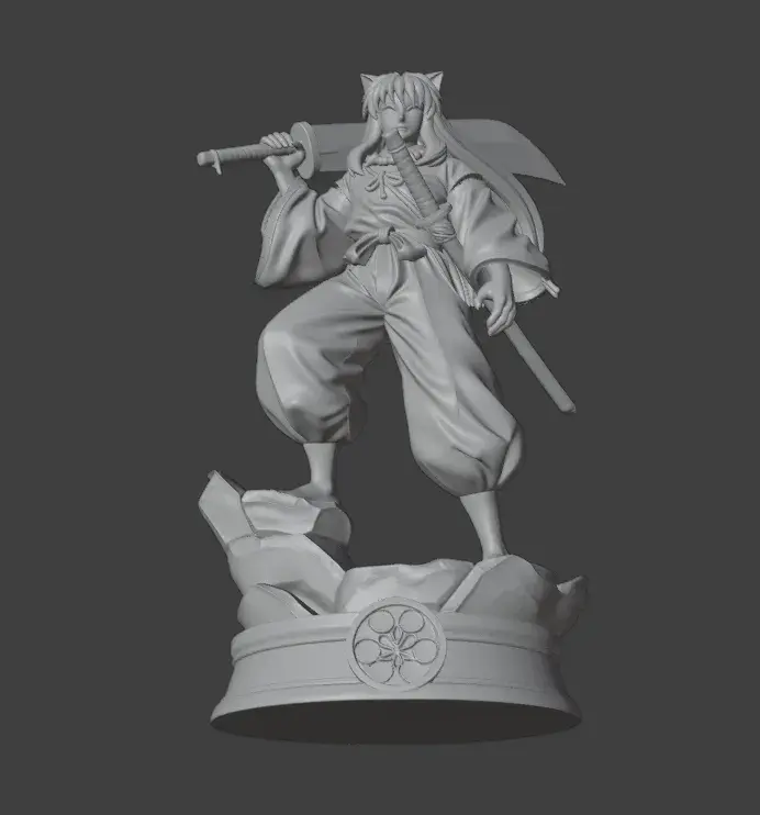 Characters & Creatures STL Download - Inuyasha (Diseño Mejorado)by ...