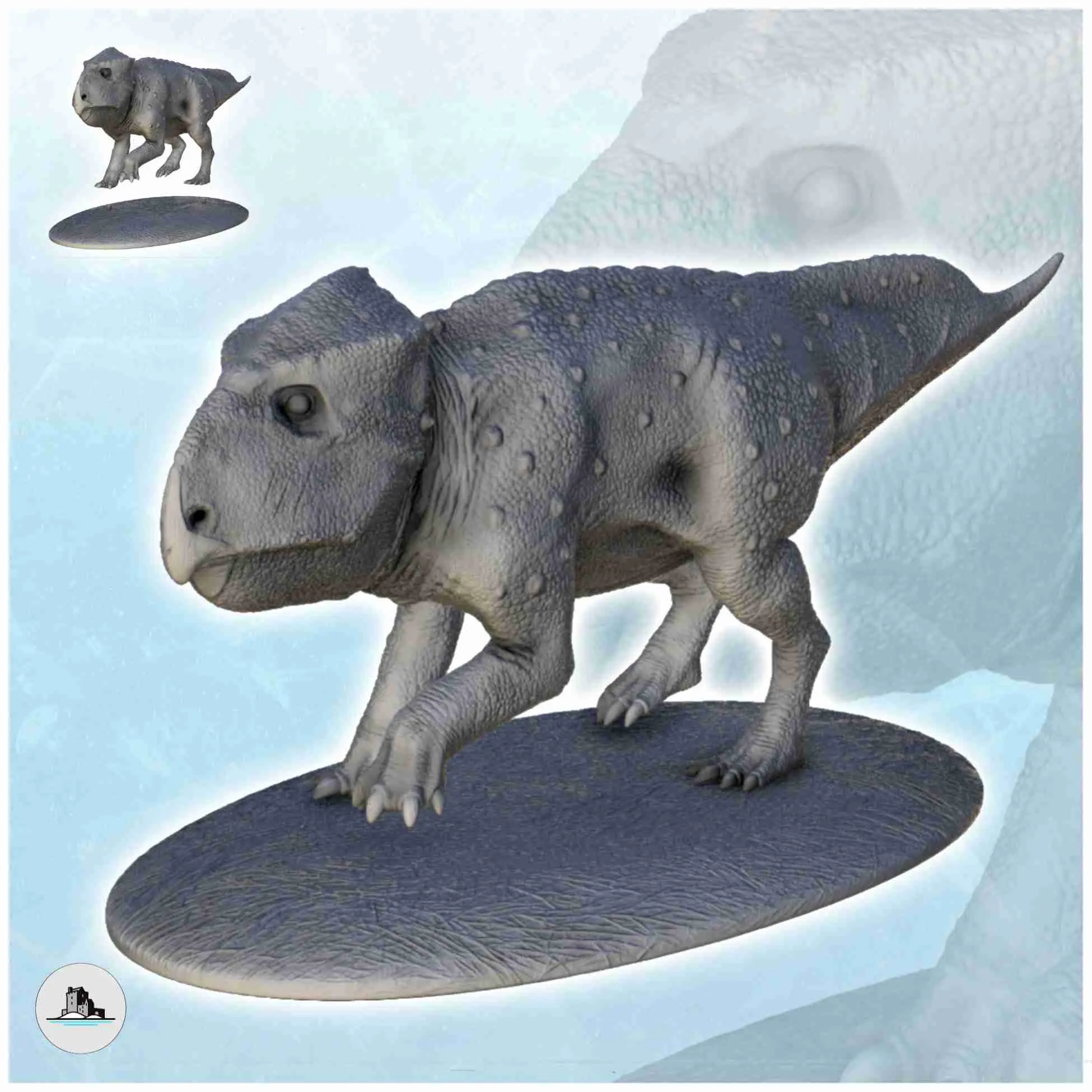 Other STL Download - Udanoceratops dinosaur (3) - miniatures figure ...