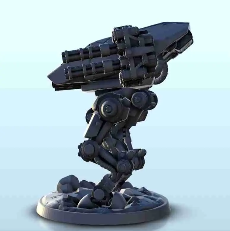 TR 900 soldier-robot 7 (+ supported version) - miniatures sc | 3D ...