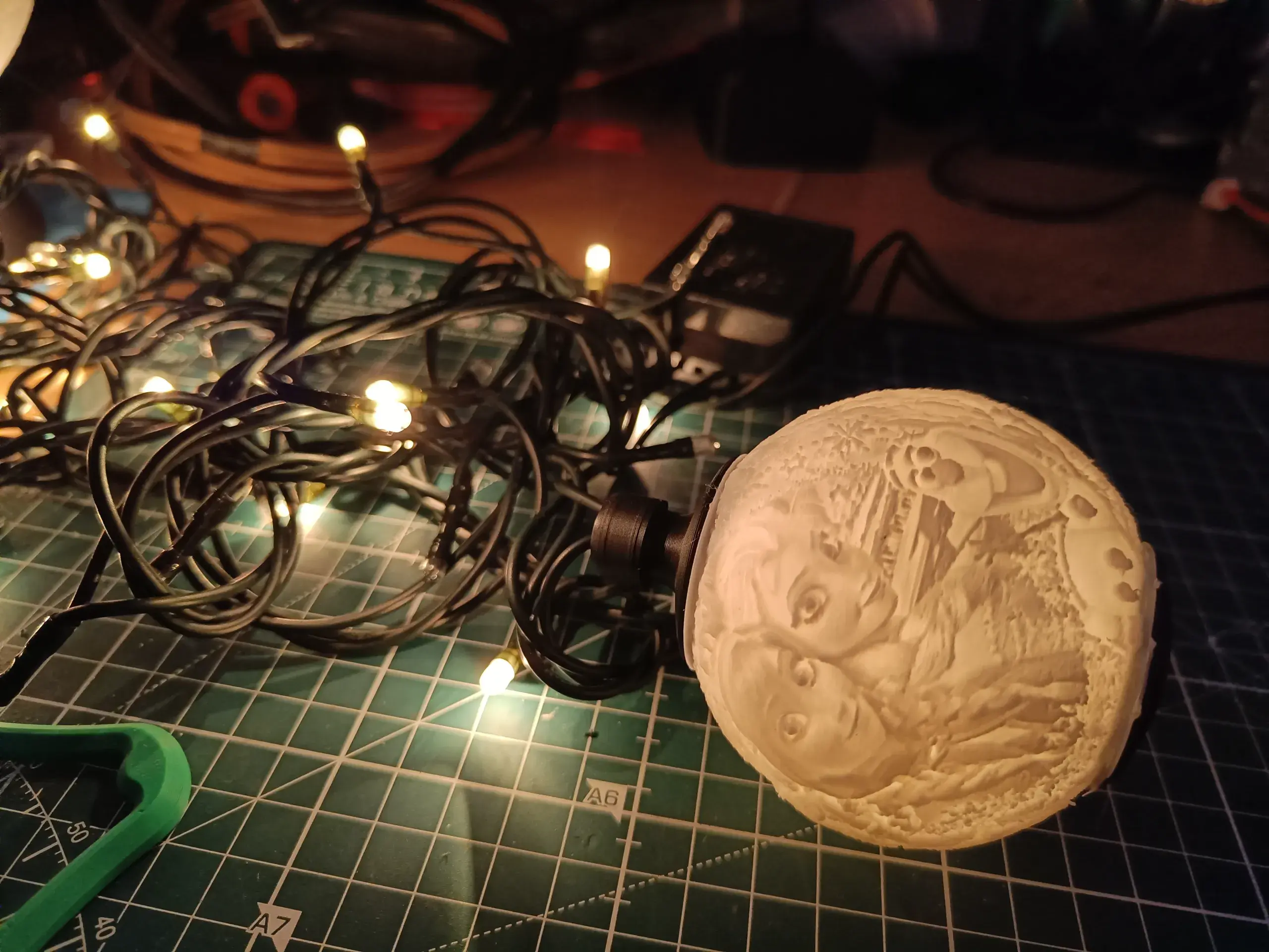 3D Printer Files | 3MF File | Frozen Lithophane Christmas Ball ...