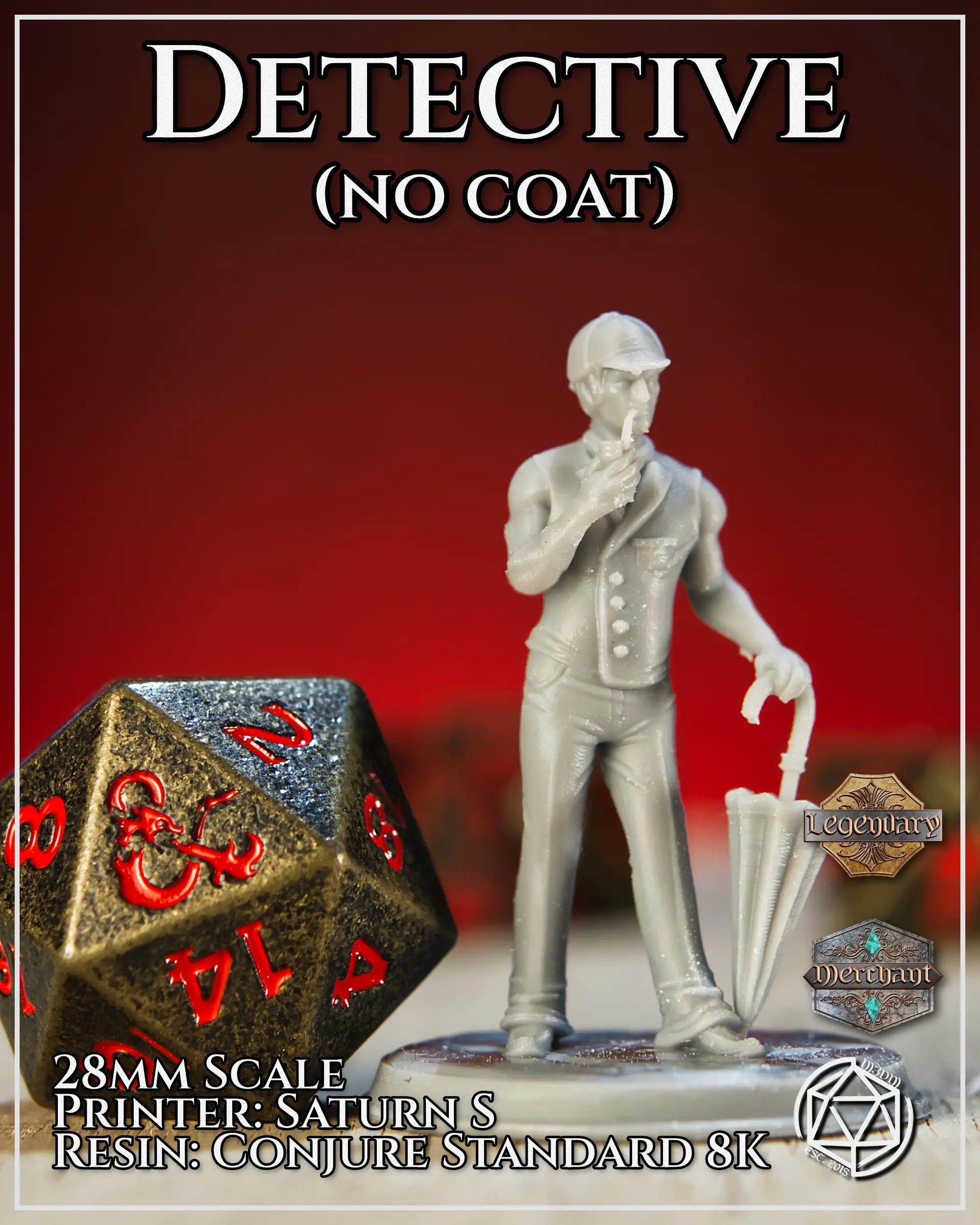 Other STL Download - Detective - (2 Versions)by M3DM