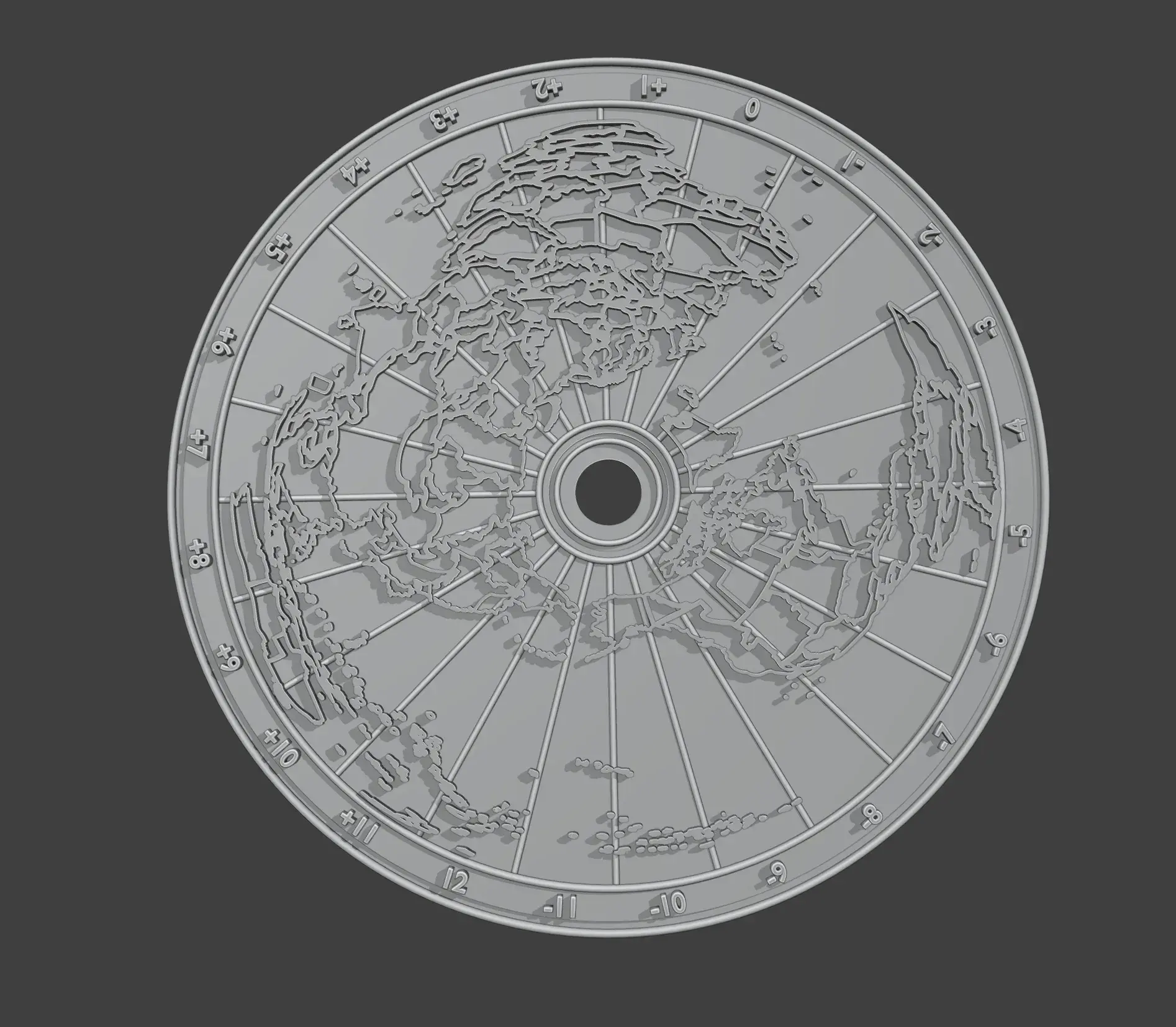 3D Printer Files | 3MF File | Minimal Original World Time Zone Wheel ...