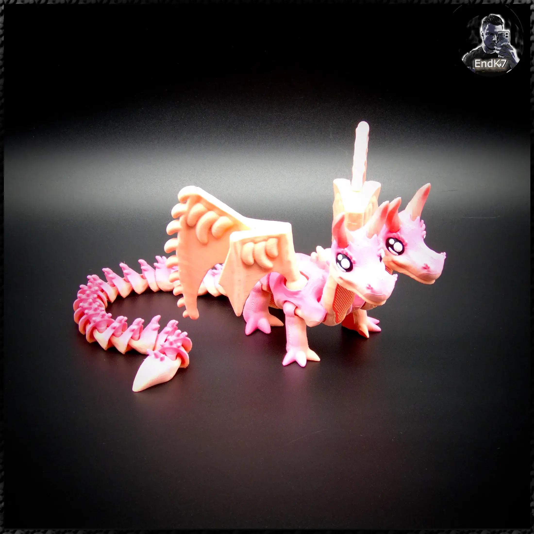 Other STL Download - Fire Dragon + 2-Headed Version! - Articulated - No ...