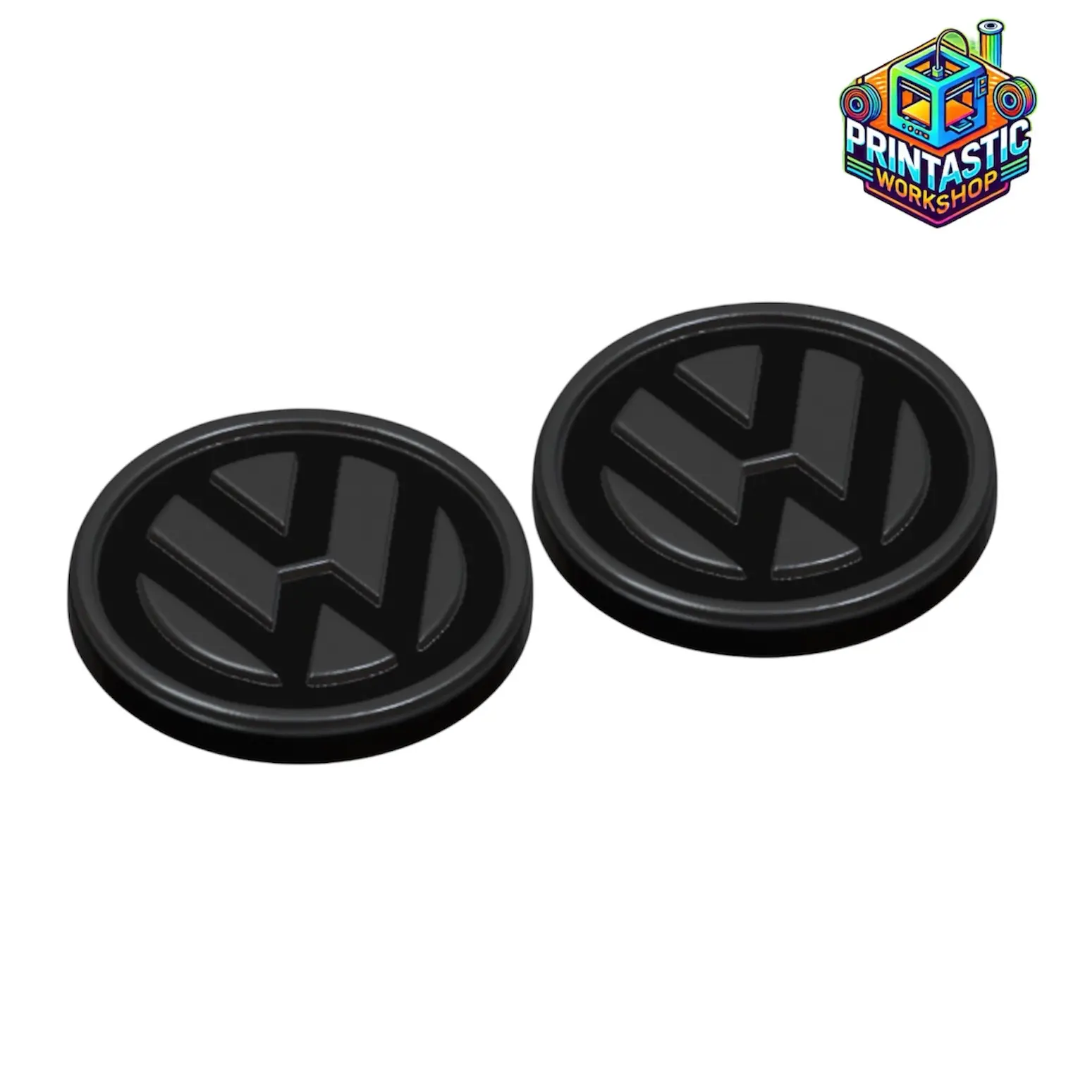 Badges & Coins STL Download - VOLKSWAGEN CUP HOLDER INSERT – 70MM 3D ...