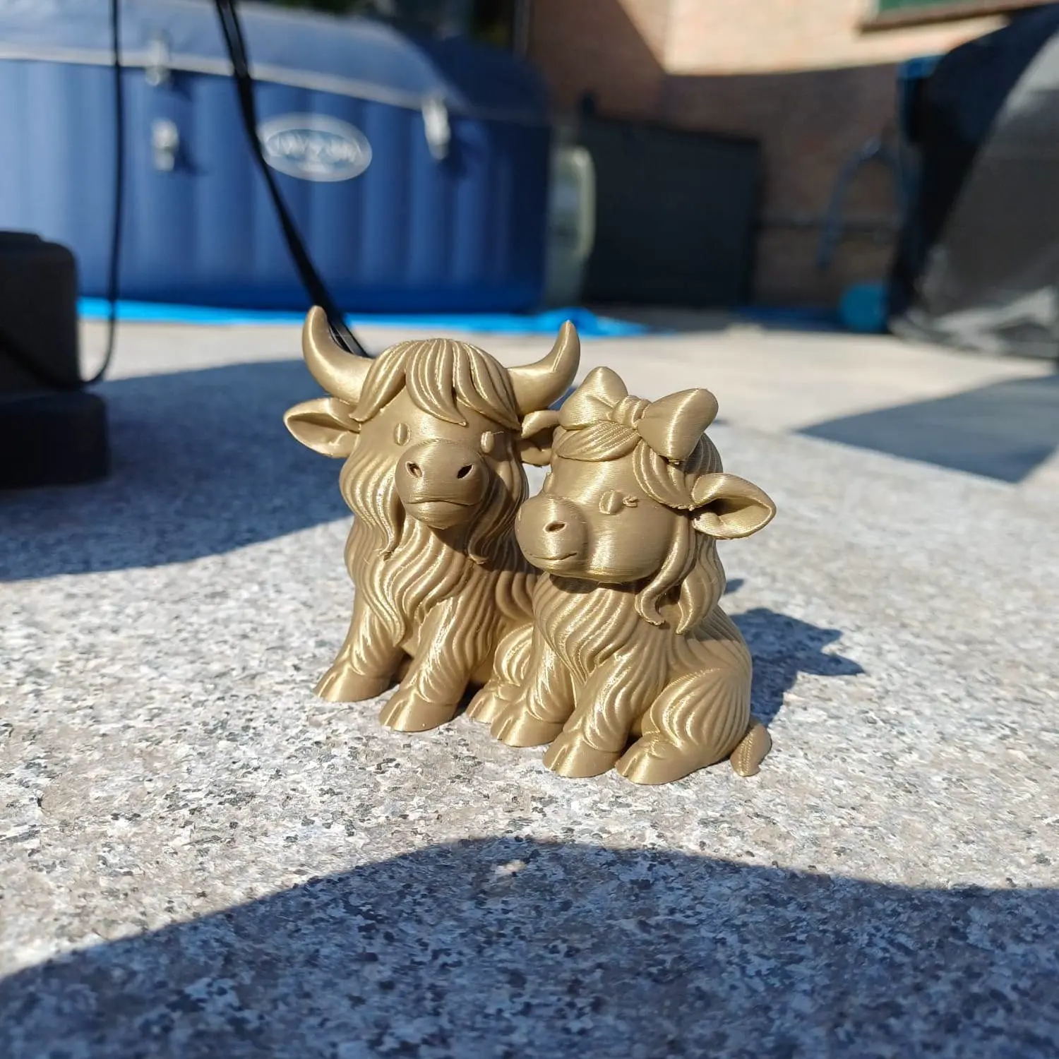 3D Printer Files | 3MF File | Adorable Highland Cow Couple | Creality Cloud