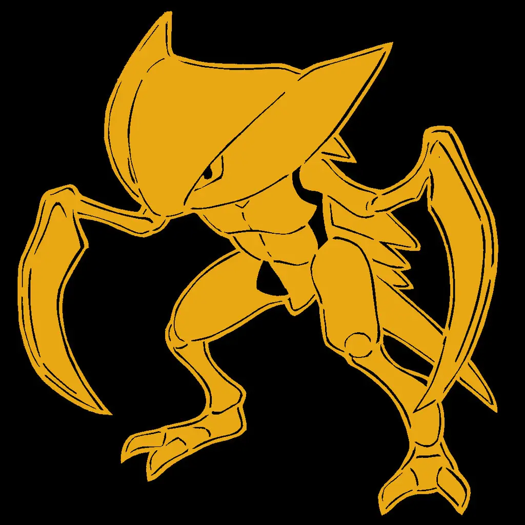 Free Digital Art STL Download - 141 Kabutops stencil + 2Dby SMT_M 🦊