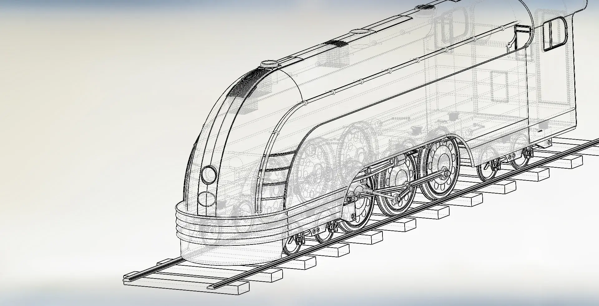 Vehicles & Machinery STL Download - Locomotive Mercuryby Stanislav Blêskin