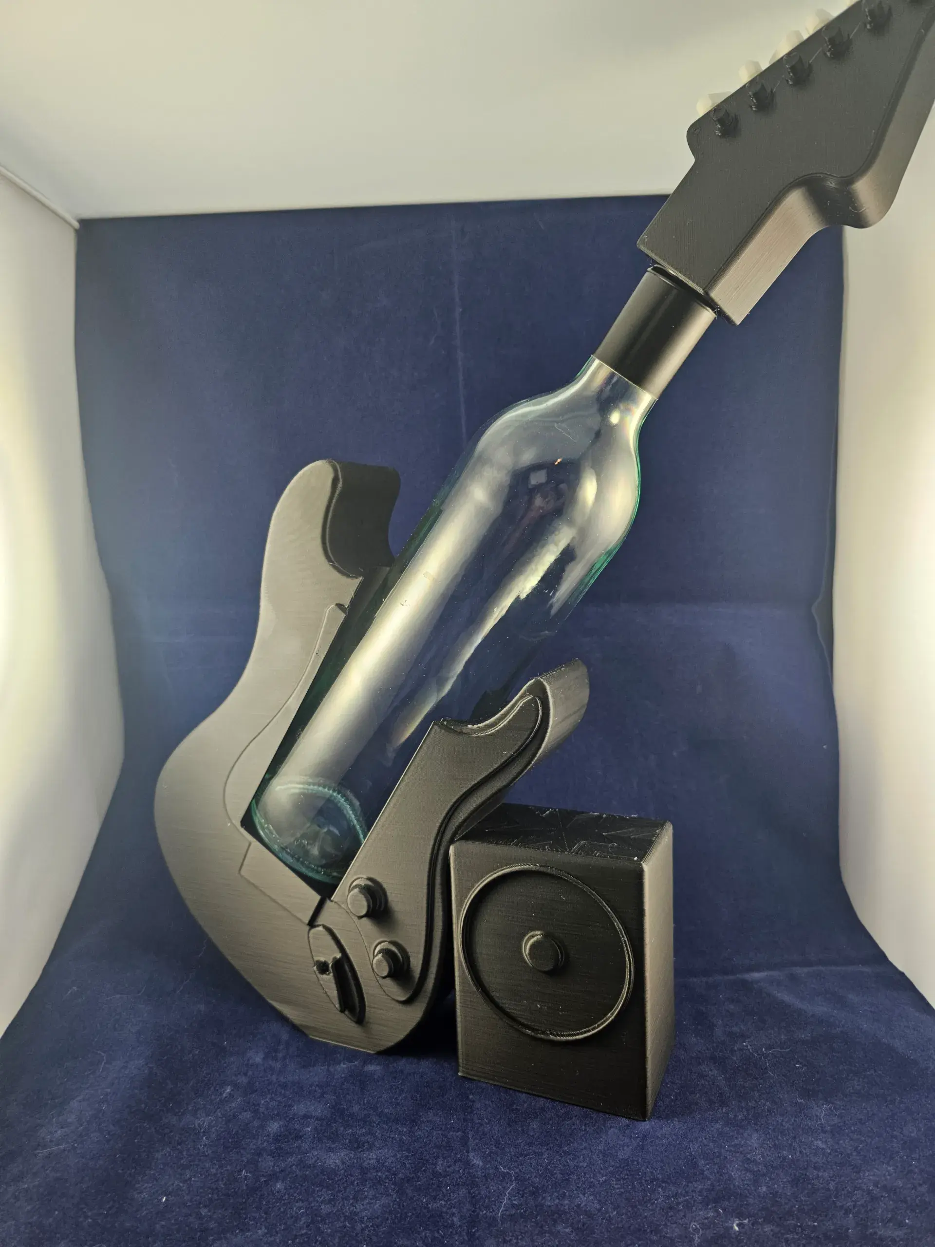 Sound & Audio Equipment STL Download - Rockstar Guitar Wine Holder with ...