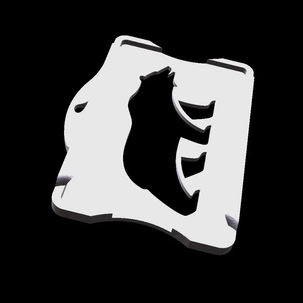 Badges & Coins STL Download - LUCID bear ID holderby Creathings3D