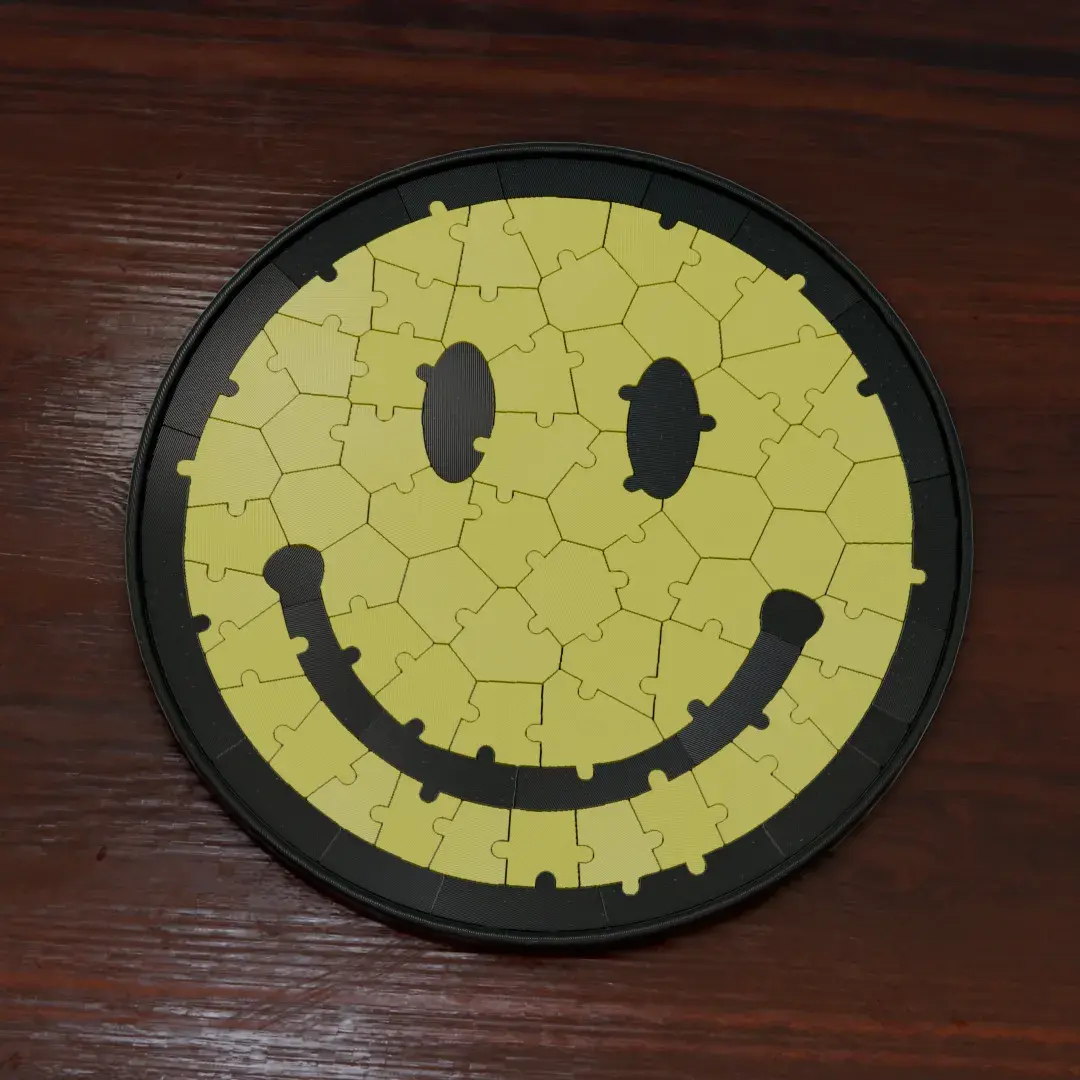 3D Printer Files | 3MF File | Smiley face jigsaw | Creality Cloud