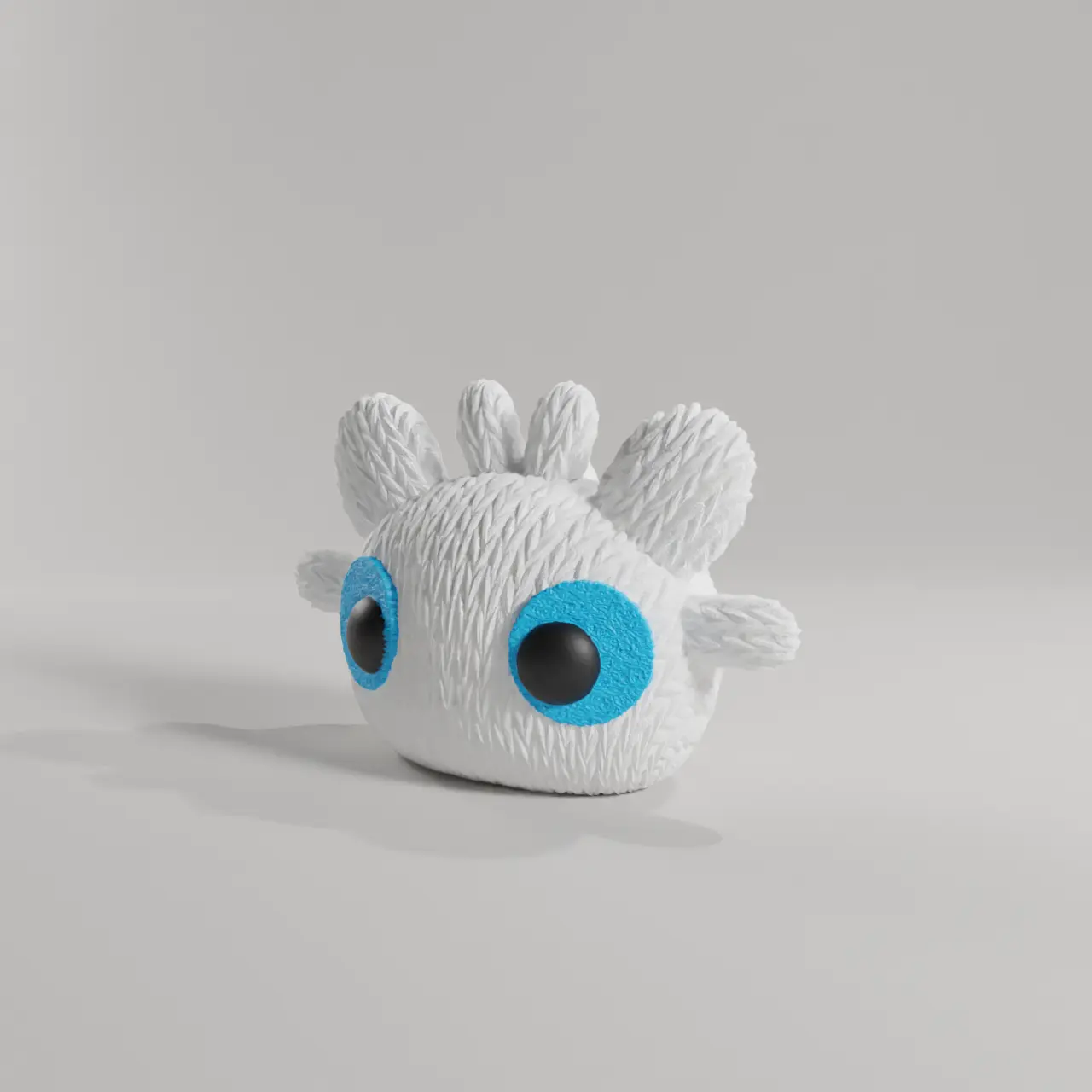 Free Other STL Download - TOOTHLESS FACE CROCHET & KEYCHAINby Whale3DStudio