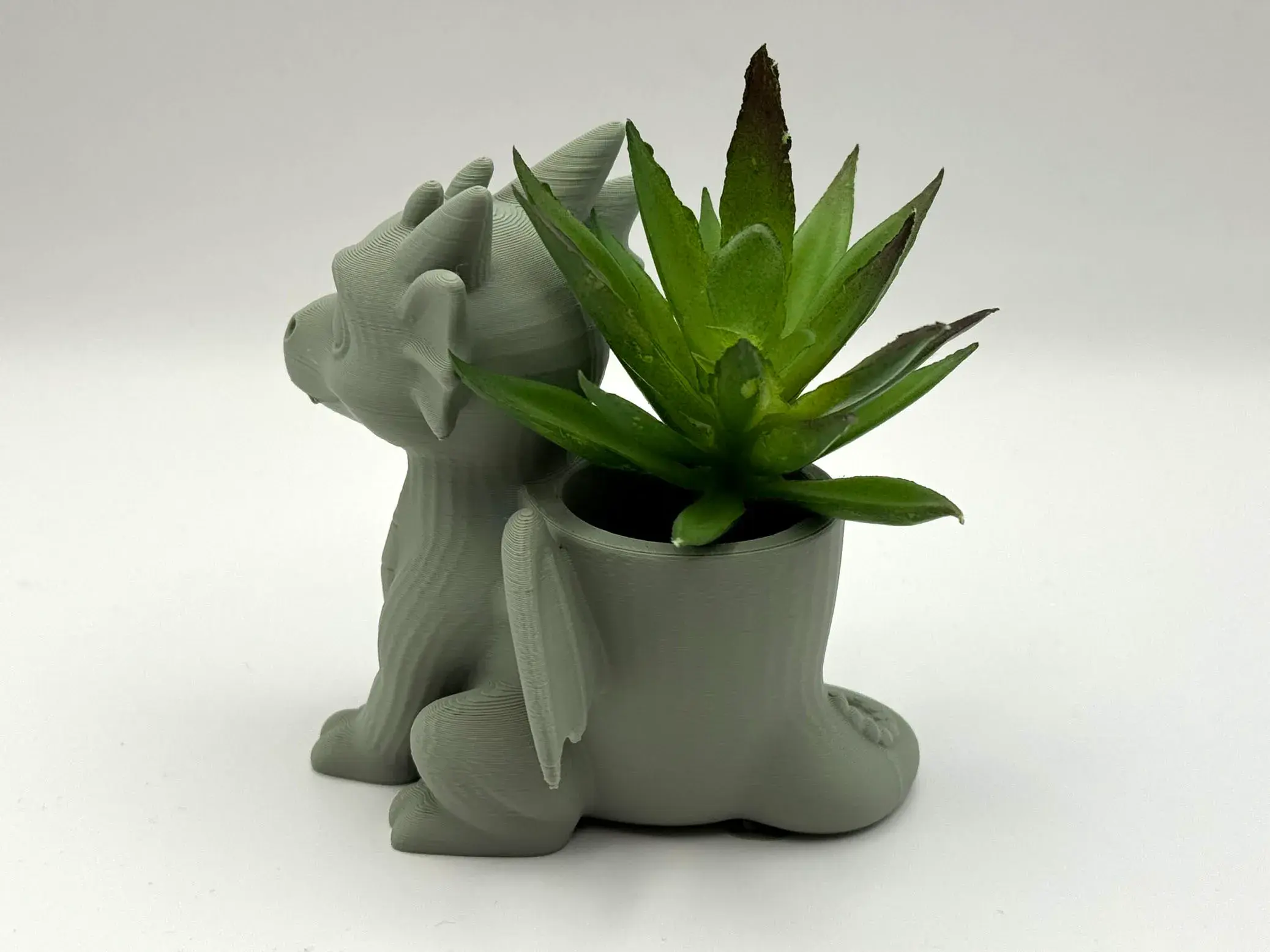 3D Printer Files | 3MF File | Adorable Dragon Planter Pot | Creality Cloud