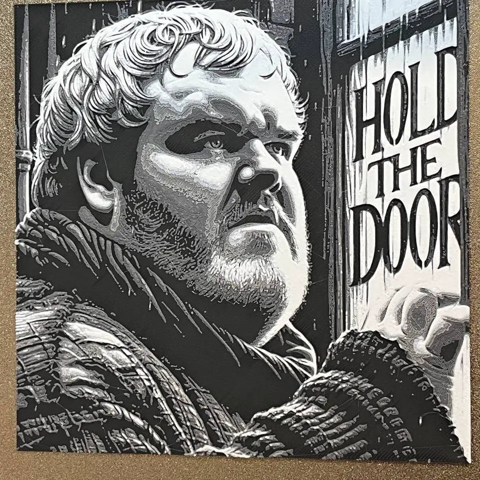 3D Printer Files | 3MF File | Hueforge Hodor Open The Door | Creality Cloud