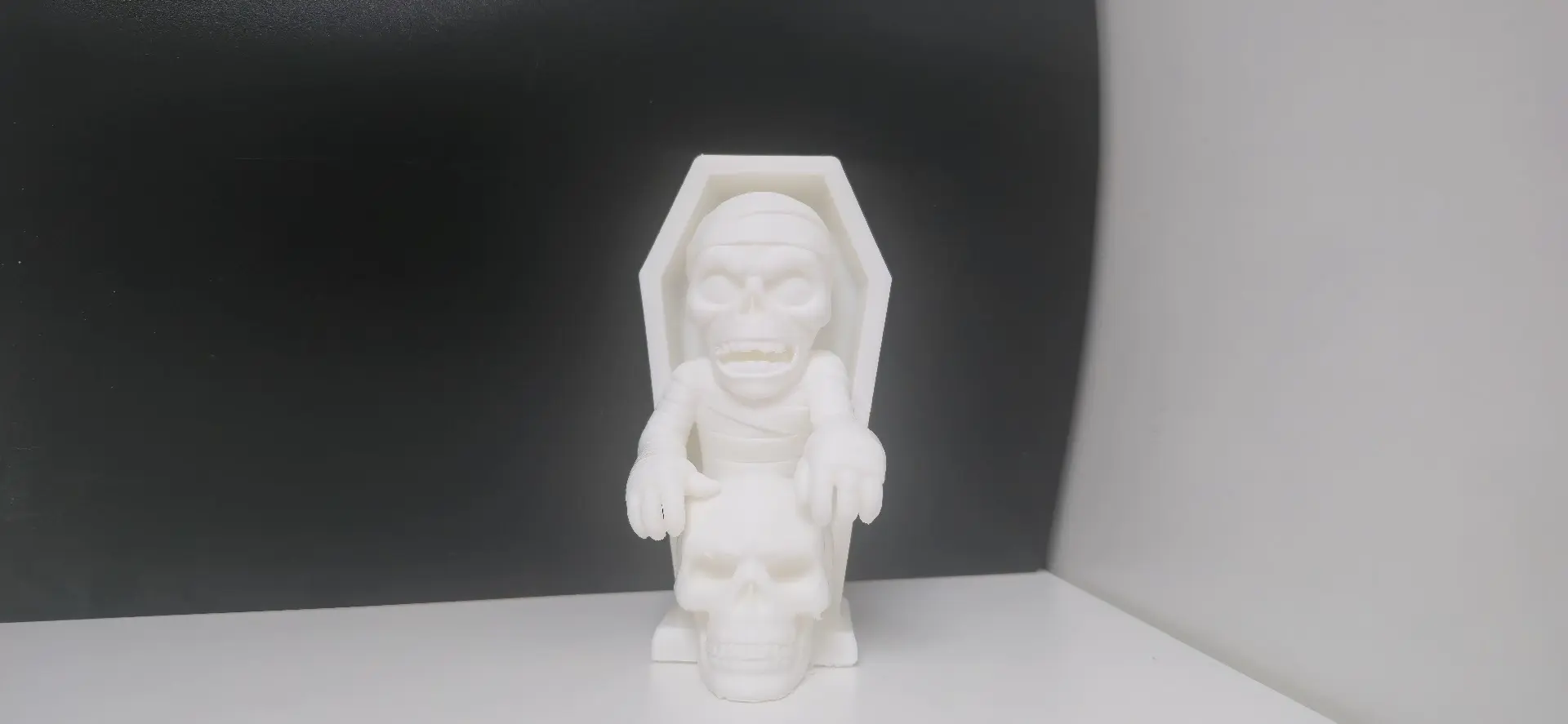 Archivos de impresora 3D | Archivo 3MF | Halloween Mummy with Skull ...