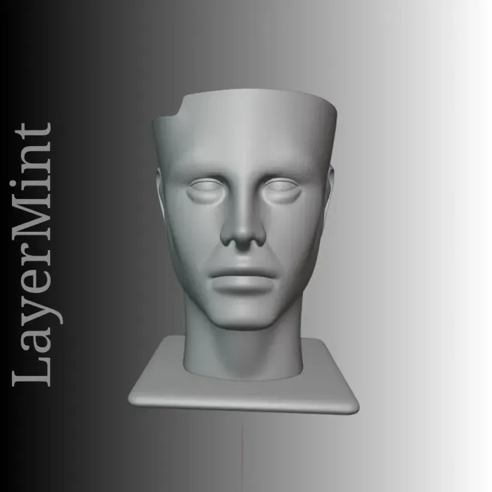 Home Decorations & Ornaments STL Download - Realistic Human Head Desk ...