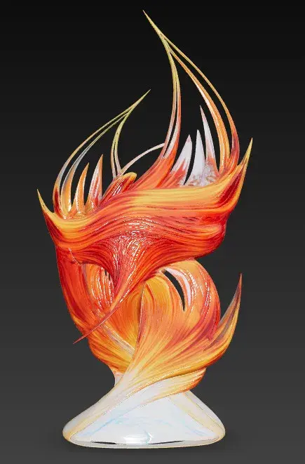 Home Decorations & Ornaments STL Download - glass flame sculptureby ...