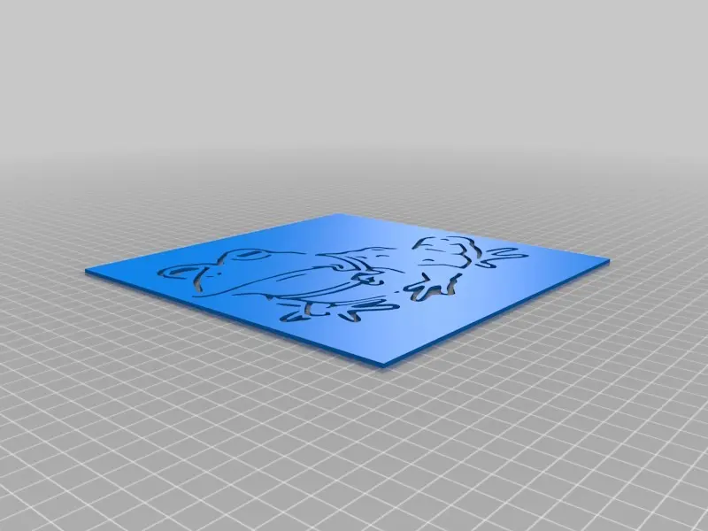 Hypnotoad stencil | 3D models download | Creality Cloud