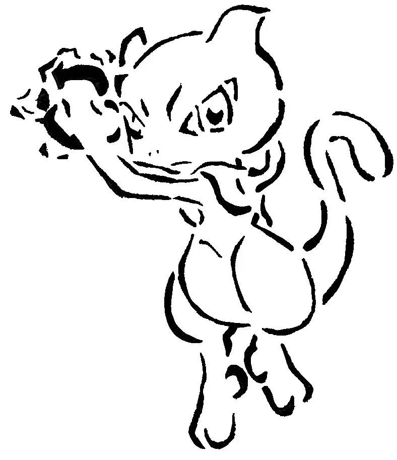 Free Other STL Download - Mewtwo stencil 2by SMT_M 🦊