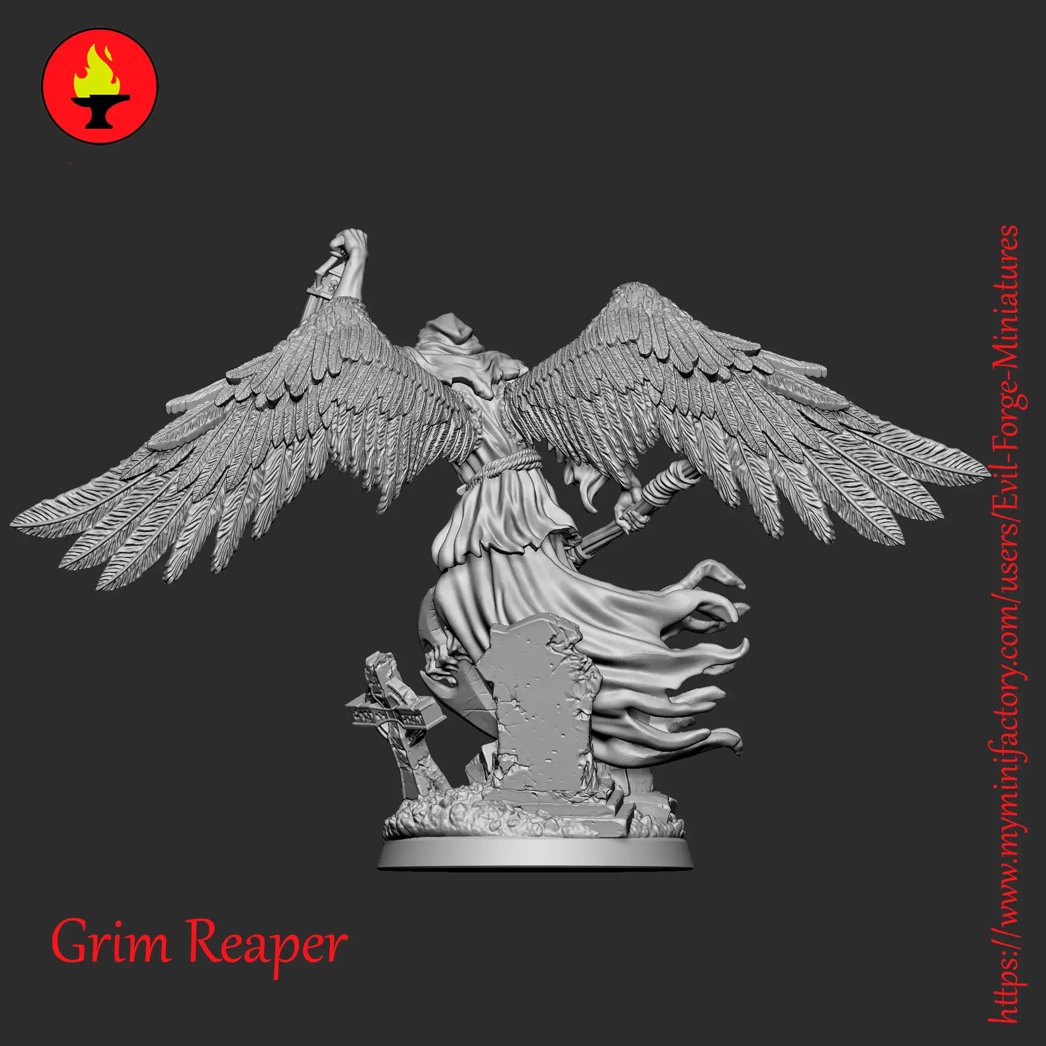 Other STL Download - Grim Reaper Dndby Evil Forge Figures