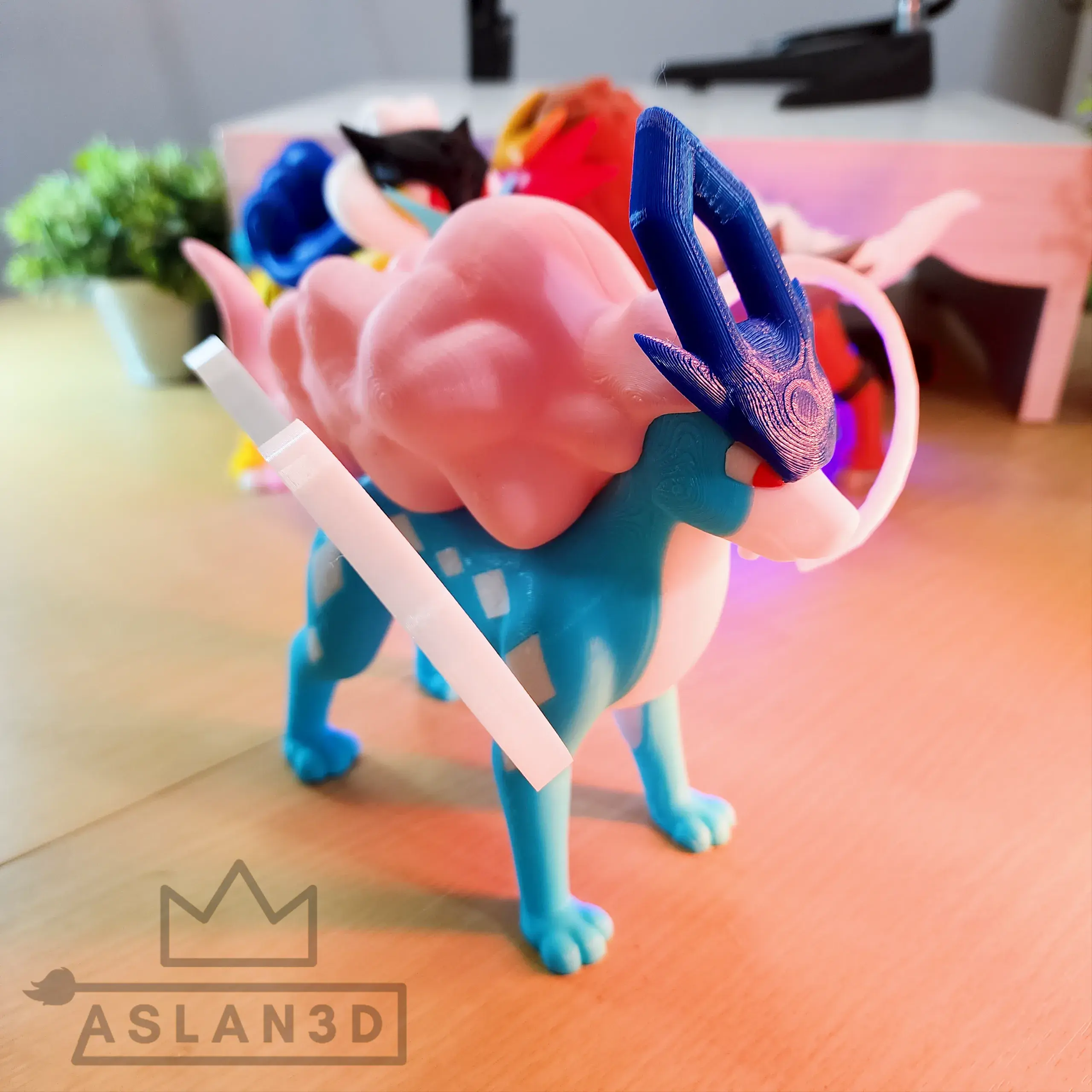 Sculptures & Artworks STL Download - Suicune By Colorsby Aslan3D