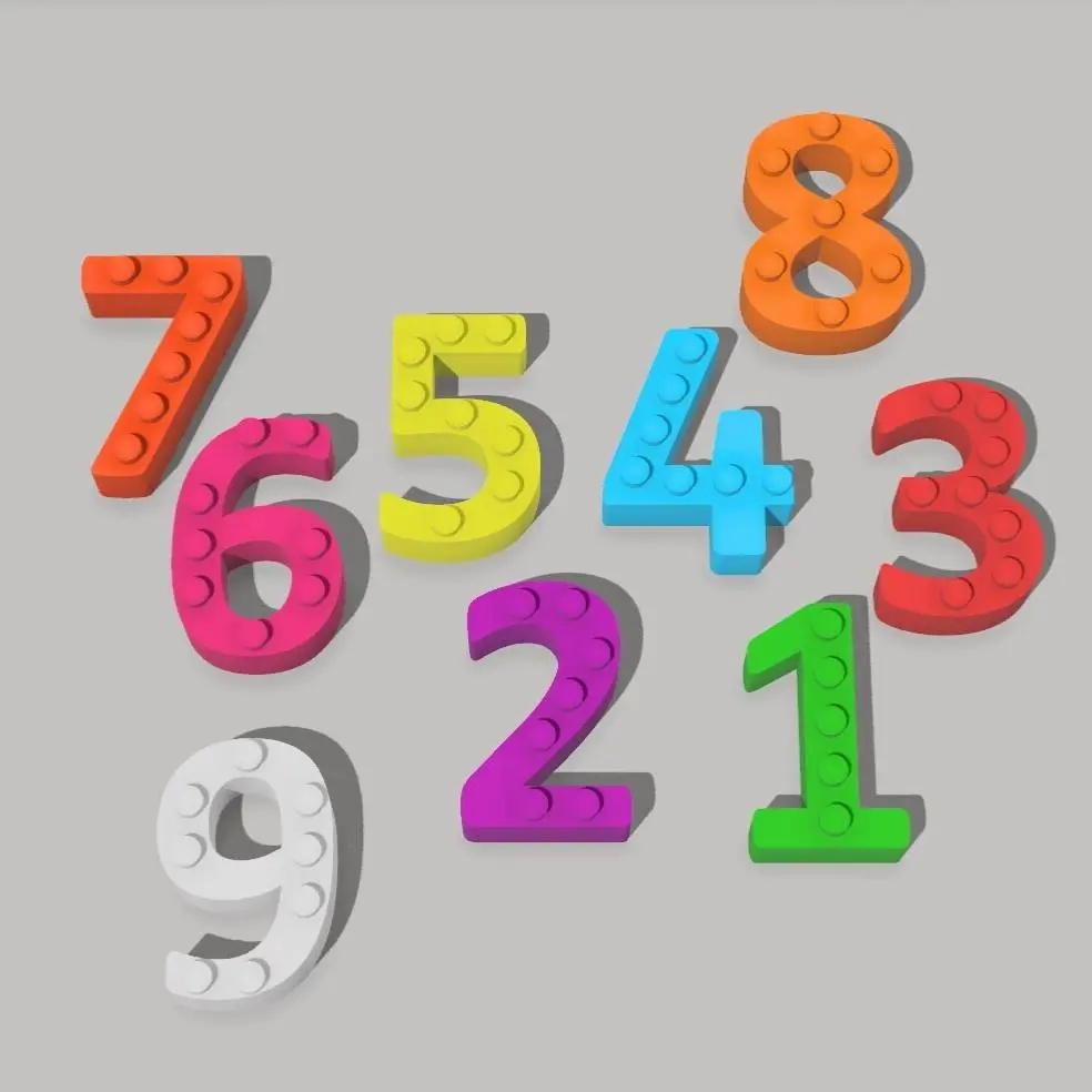 3D Printer Files | 3MF File | Lego Numbers – The First-Ever 3D ...