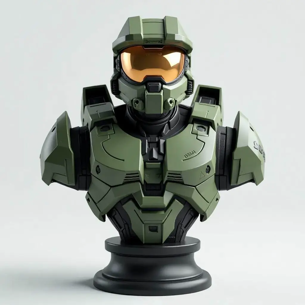 Free Characters & Creatures STL Download - Master Chief (Halo)by DrDrew