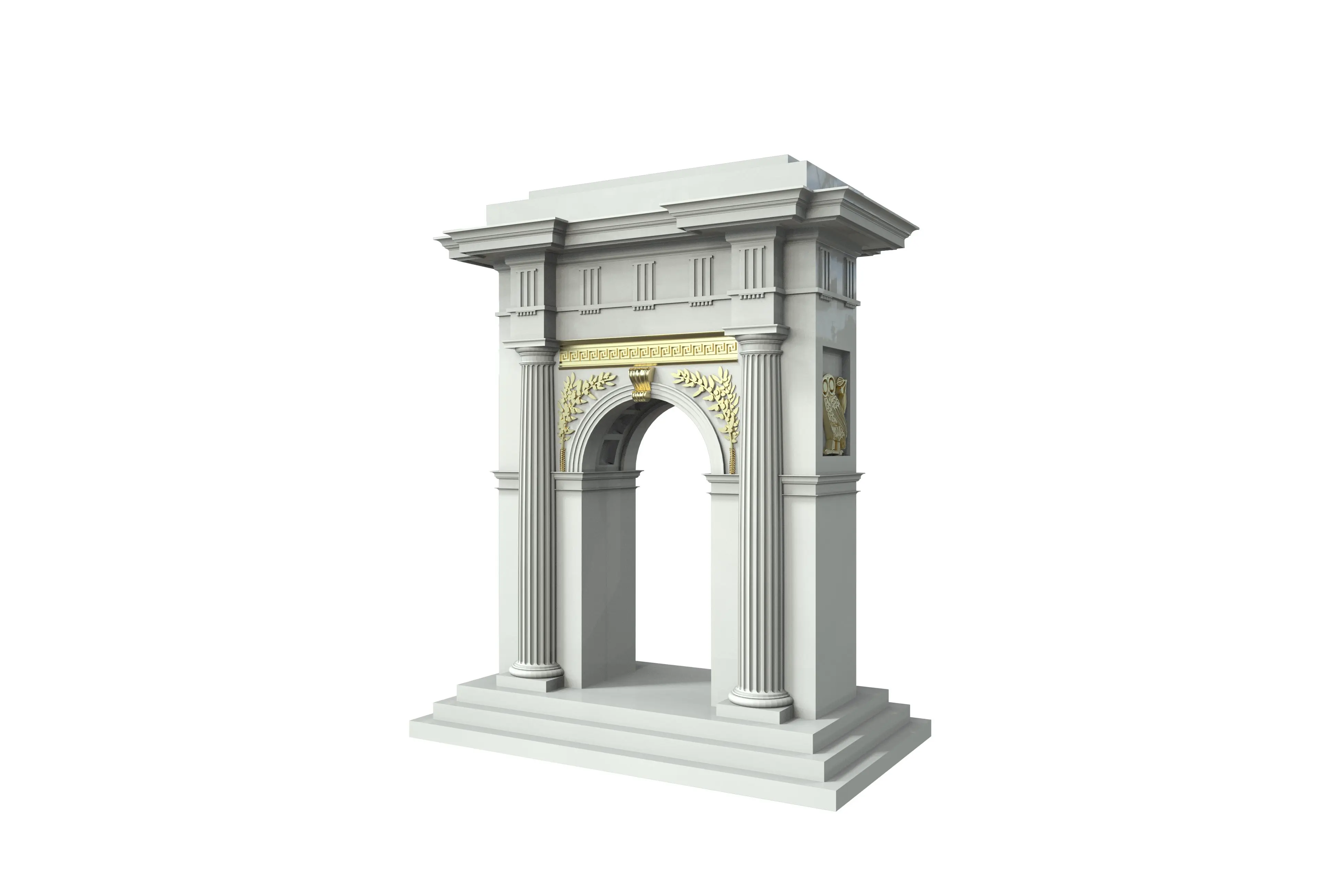 Sculptures & Artworks STL Download - Roman Doric Gatewayby Bluesand3D