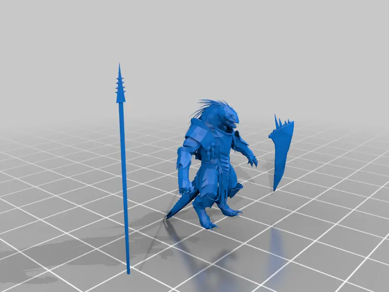 Free Characters & Creatures STL Download - lizardmen - fantasy - tmby ...