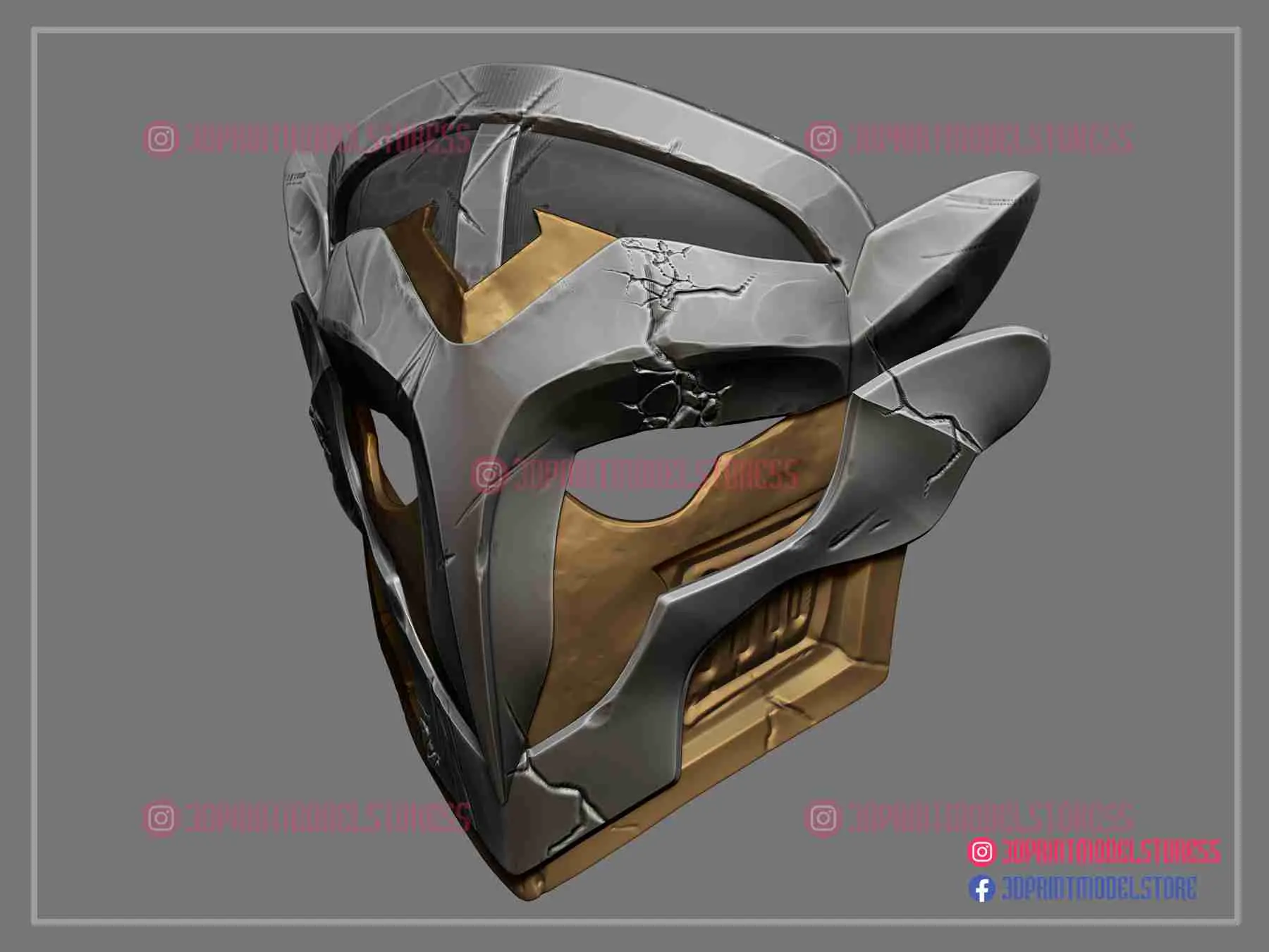 Cosplay STL Download - Firelight Leader Mask - League of Legends LOL ...
