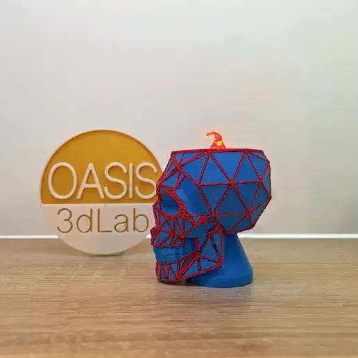 3D Printer Files | 3MF File | INFERNO SKULL CANDLE HOLDER | Creality Cloud