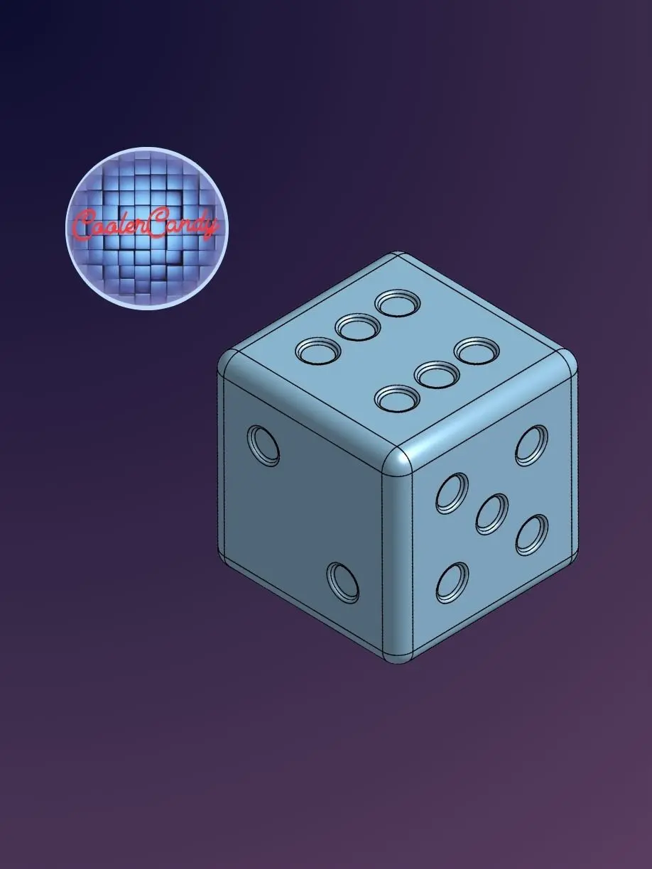 Board Games & Card Games STL Download - weighted/normal diceby CoolerCandy