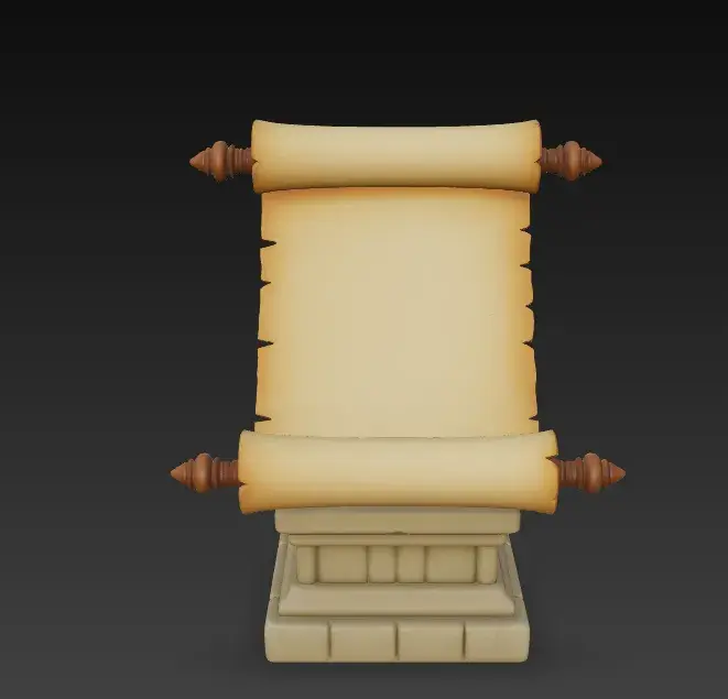 Props & Terrain STL Download - 4X scroll / Schriftrollenby Brainbits3D