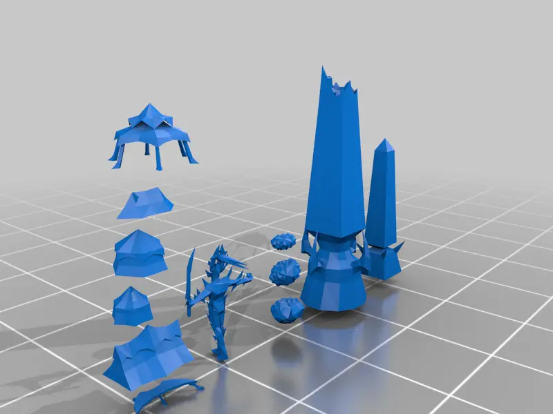 Free Props & Terrain STL Download - various wtw props and assetsby SMT_M 🦊
