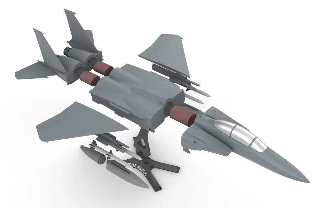 Vehicles & Machinery STL Download - F-15 Eagle 1:44by 3D Araujo