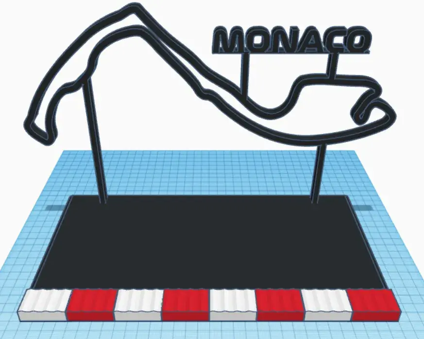Miniature Games & Accessories STL Download - Mónaco Circuit stand model ...
