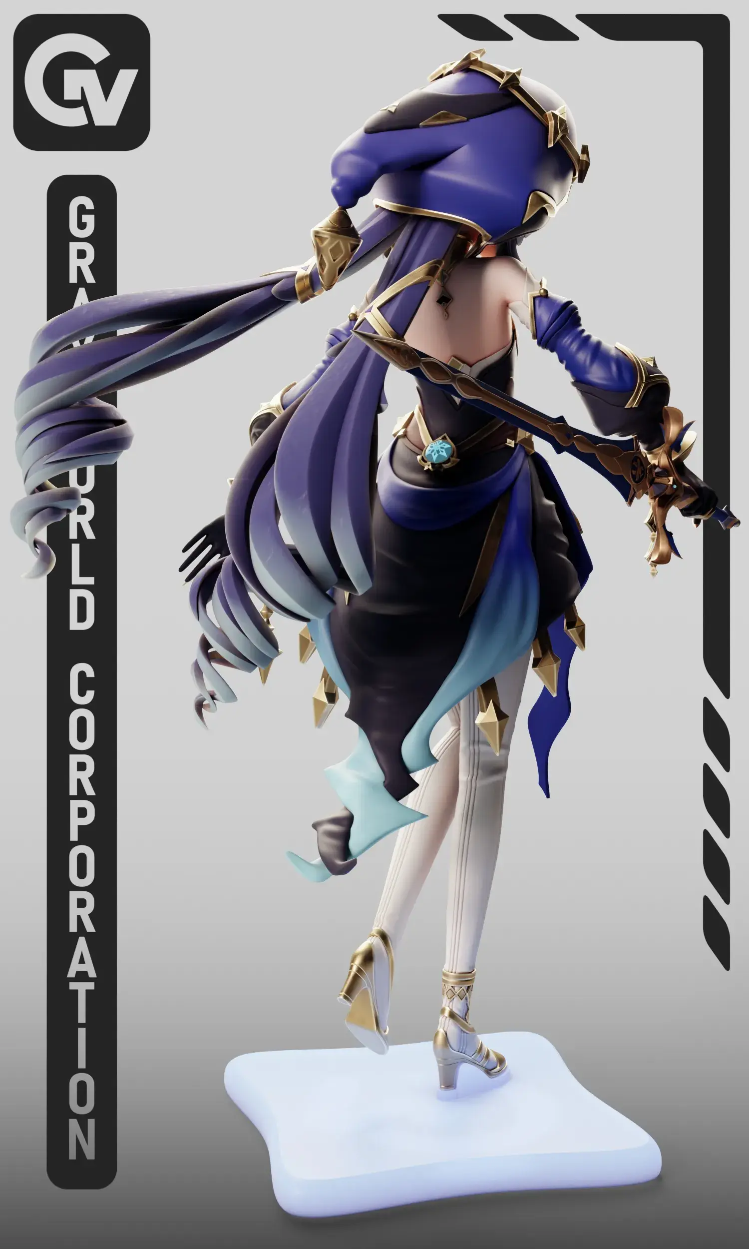 Characters & Creatures STL Download - Layla 3 | Genshin Impactby Gray ...