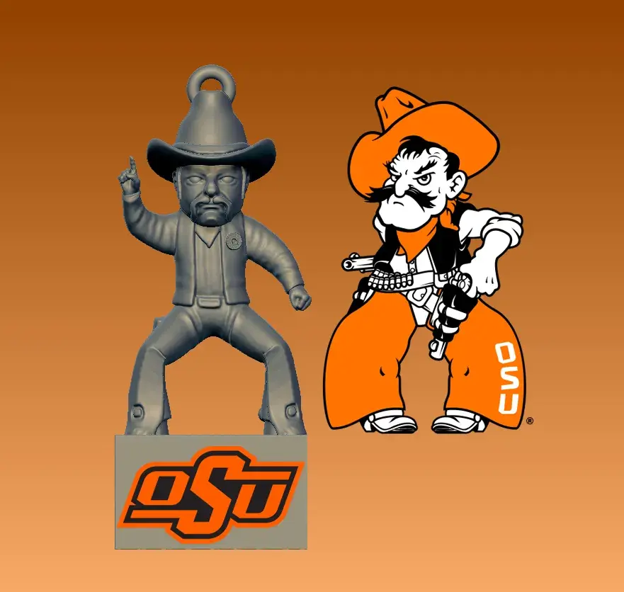 Characters & Creatures STL Download - NCAA- Mascot Hanging Figurine ...