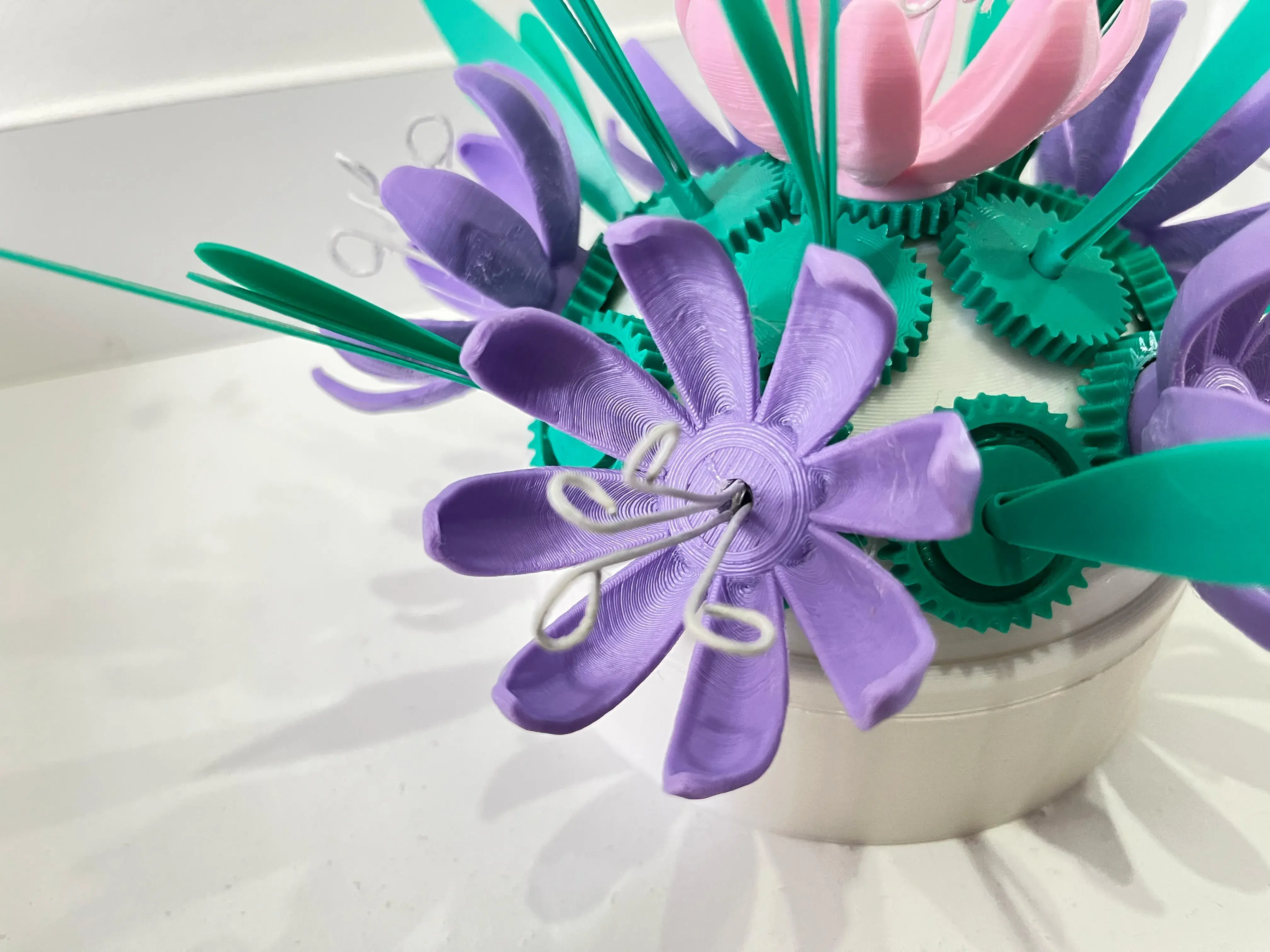 Home Decorations & Ornaments STL Download - Mechanical flower bouquetby ...