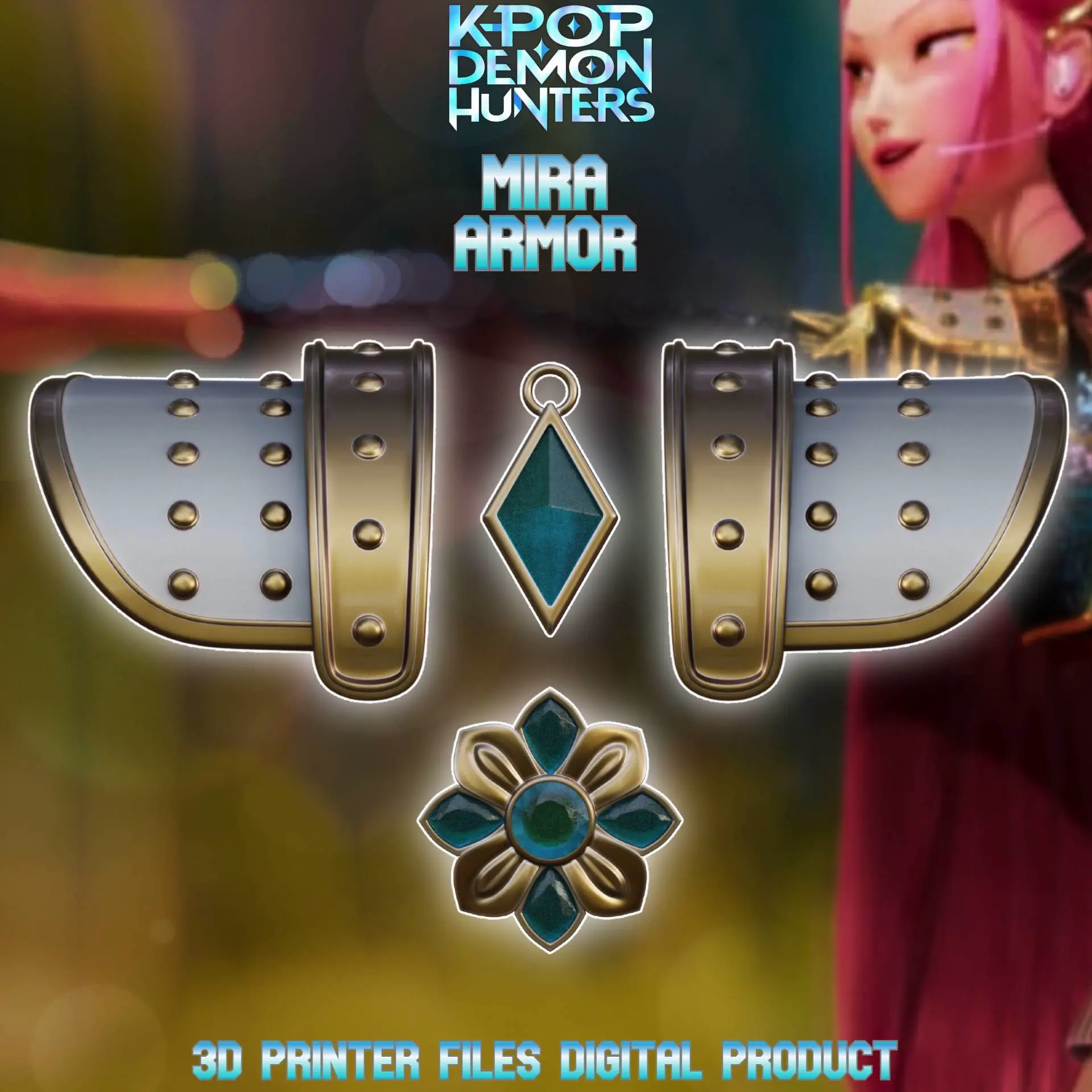 Cosplay STL загрузка - Mira Cosplay Armor and Accessories Kpop Demon Hunters - Krotek-inc