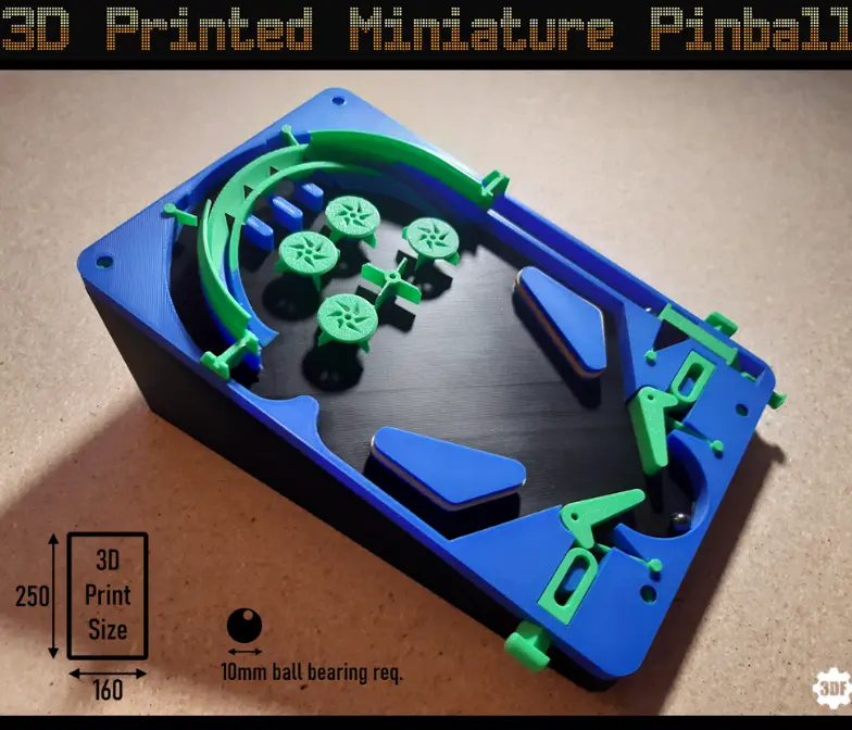 Construction Toys STL Descarga - 3D printed miniature pinball ...