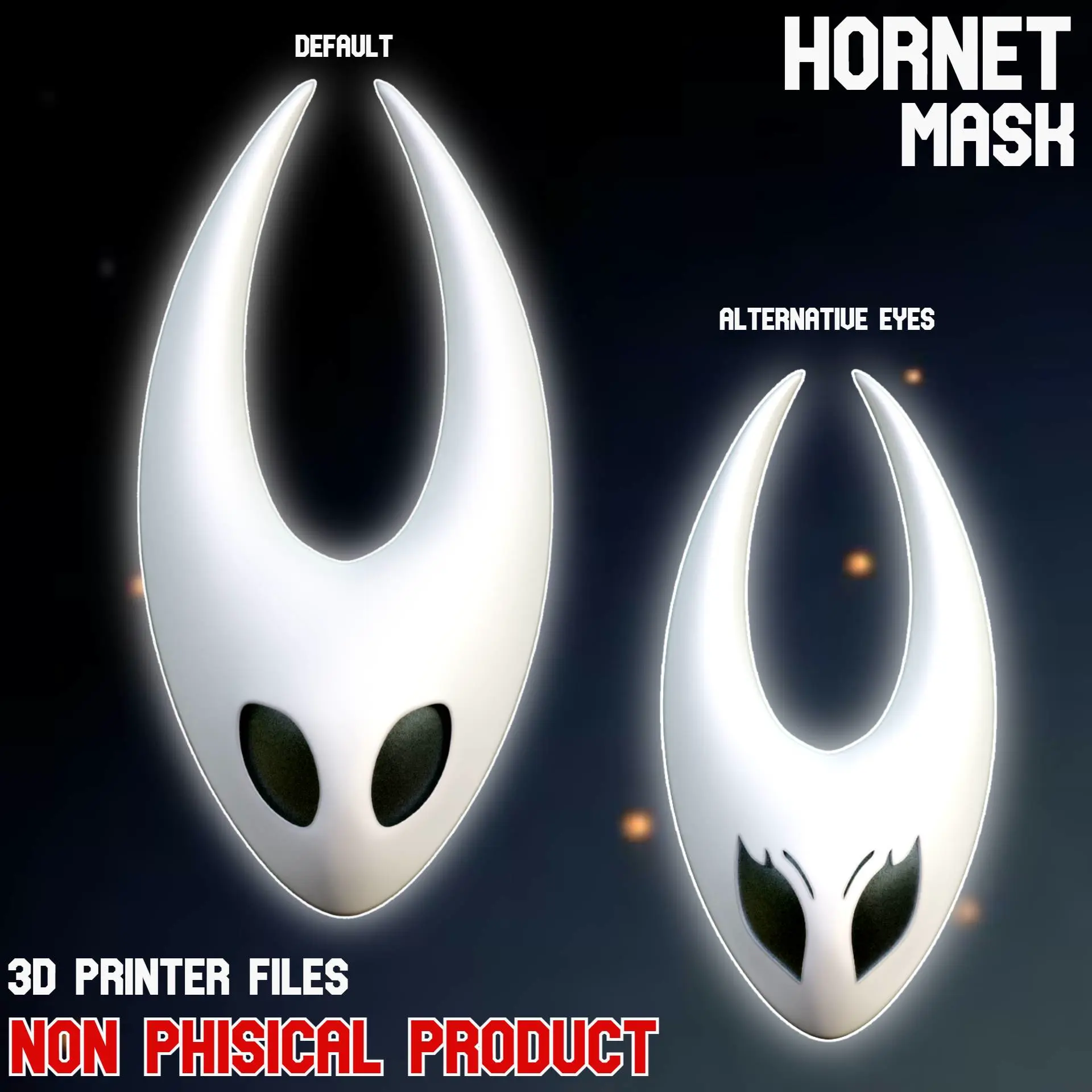 Cosplay STL indir - Hornet Mask Hollow Knight Silksong - Krotek-inc