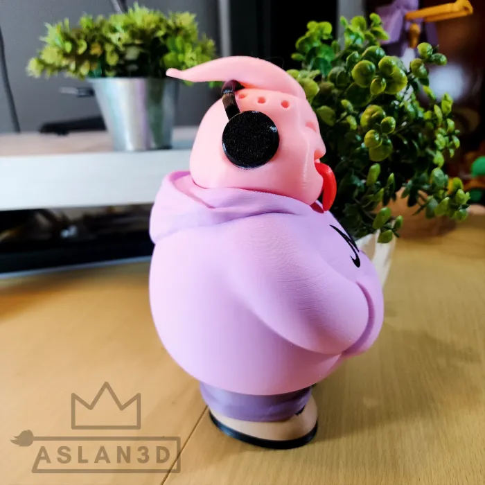 Digital Art STL Download - Majin Buu Urban – Multiparts (+3MF) - Aslan3D