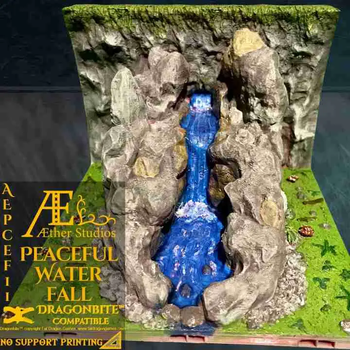 Props & Terrain STL Download - AEPCEF11 - Peaceful Waterfallby Aether ...