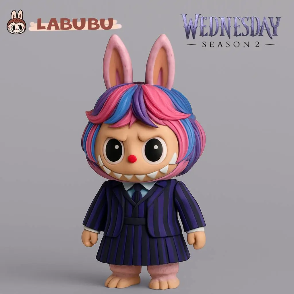 Sculptures & Artworks STL Download - Labubu Enid - Wednesday season 2by ...