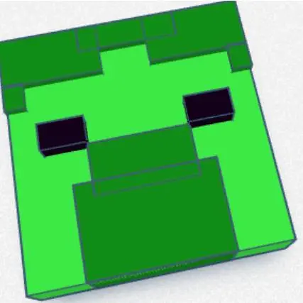Characters & Creatures STL Download - Minecraft Zombie magnetby ultraprints