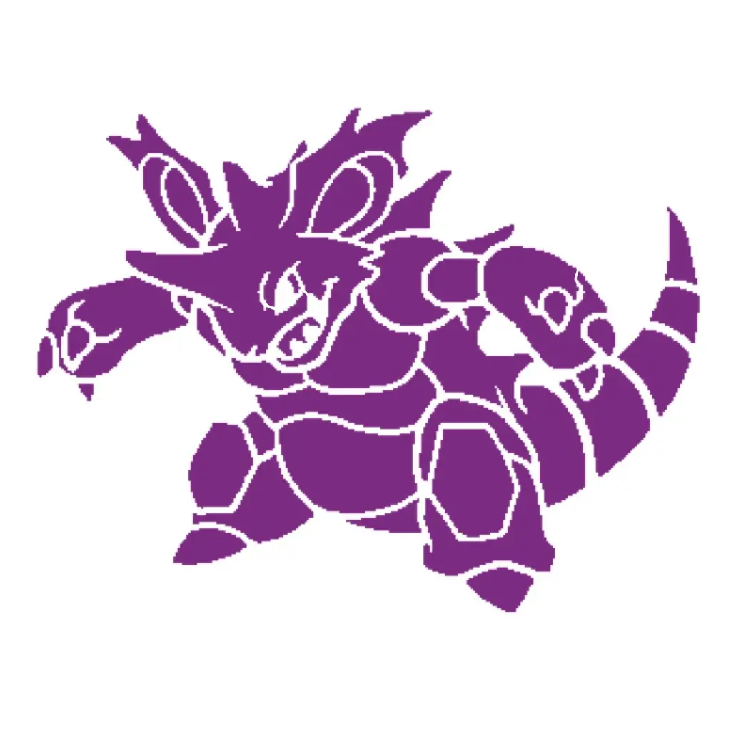 Free Digital Art STL Download - Nidoking stencilby SMT_M 🦊