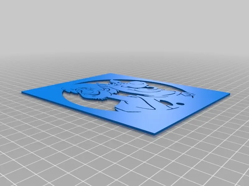 Free Digital Art STL Download - Scooby Doo and Shaggy stencilby SMT_M 🦊